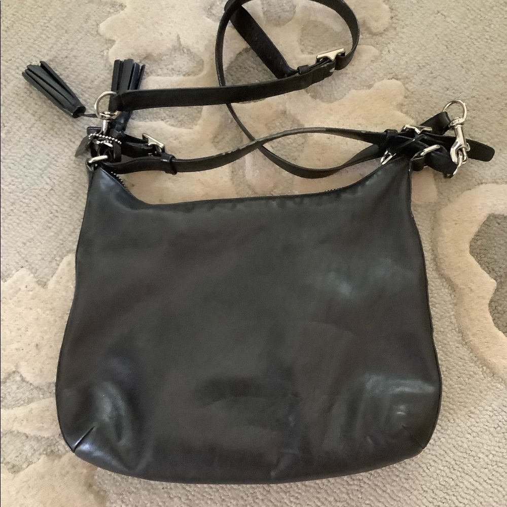 Coach Legacy, Black Crossbody, Hobo Bag 22381 - Gem